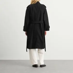 NOTHING WRITTEN Oversized Double-breasted Trench Coat