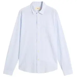 Folk Relaxed Fit Shirt - Blue Microstripe