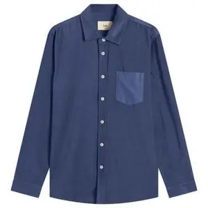 Folk Direction Babycord Shirt - Washed Ink