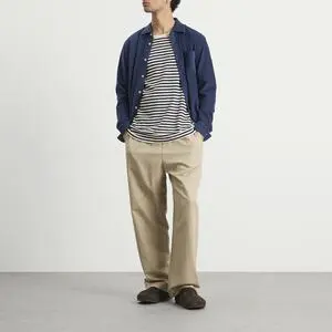 Folk Direction Babycord Shirt - Washed Ink