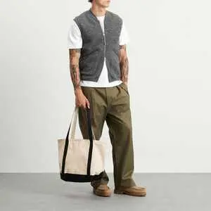 Universal Works Wool Fleece Zip Waistcoat - Grey Marl