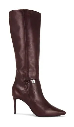 Black Suede Studio Heeled Boots For Women
