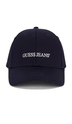 Guess Embroidered Baseball Cap - Navy