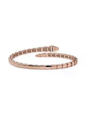 BVLGARI 18k Rose Gold Serpenti Viper Bracelet - Pink