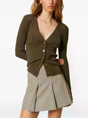 TWINSET Rib-knit Button Cardigan