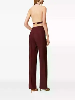 TWINSET Halter Neck Buttoned Waistcoat - Red