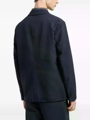 Emporio Armani Textured Zip-pockets Blazer