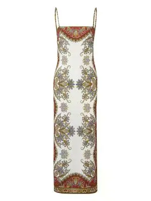 Veronica Beard Petra Paisley-print Midi Dress
