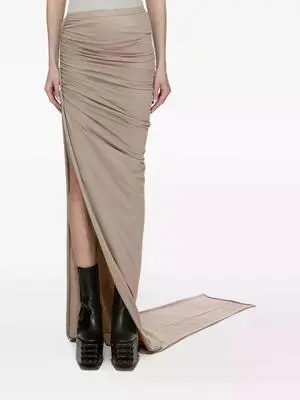 Rick Owens Draped Asymmetric Skirt