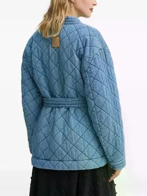 Munthe Quilted Denim Belted Jacket