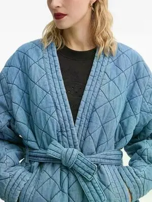 Munthe Quilted Denim Belted Jacket