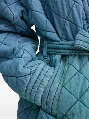 Munthe Quilted Denim Belted Jacket
