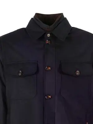 MOORER Duino Button-fastening Shirt Jacket - Blue