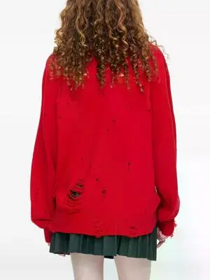 CHARLES JEFFREY Distressed Logo Jumper