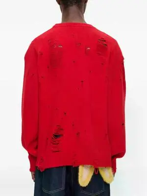 CHARLES JEFFREY Distressed Logo Jumper