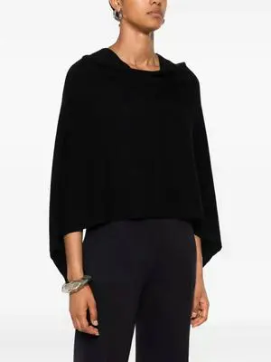 Eric Bompard Cashmere Poncho - Black