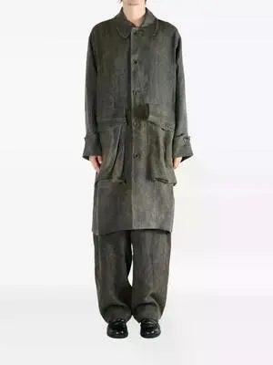 UMA WANG Patch-pocket Linen Coat