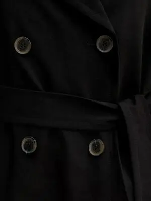 Dkny Belted Double-breasted Trench Coat - Black