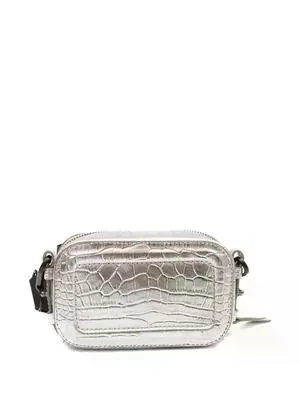 ISLA Crocodile-embossed Mini Bag With Logo Plaque