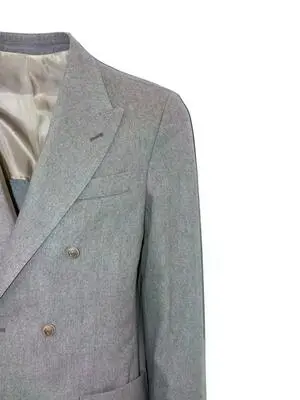 Eleventy Peak-lapel Double-breasted Jacket - Grey