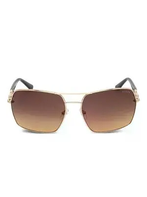 Guess Chain-link Square-frame Sunglasses - Brown