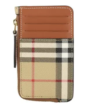 Burberry Sommerset Check Zip Card Holder - Archive Beige