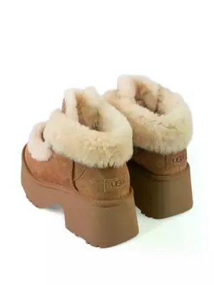 UGG Esmee Shearling Lace-up Boots - Neutrals