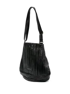 MIALUIS Gabri Pleated Leather Shoulder Bag