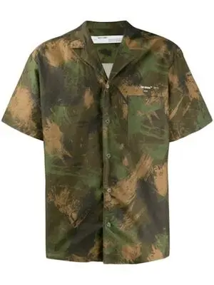 Off-White Paintbrush Camo Shirt