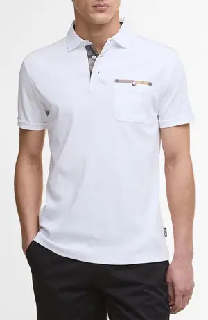 Barbour Corpatch Polo - White
