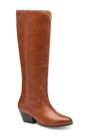 Johnston & Murphy Knee High Boot - Cognac Full Grain