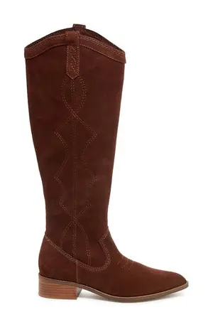 KELSI DAGGER BROOKLYN Benson Knee High Western Boots - Cinnamon