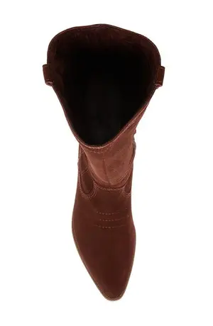 KELSI DAGGER BROOKLYN Benson Knee High Western Boots - Cinnamon