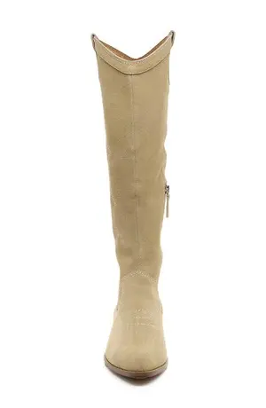 KELSI DAGGER BROOKLYN Benson Knee High Western Boots - Oatmeal