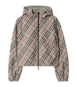 Burberry Technical Reversible Hooded Jacket Green