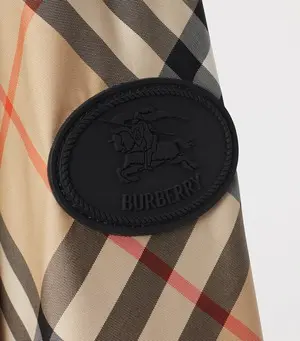 Burberry Technical Check Hooded Jacket - Beige