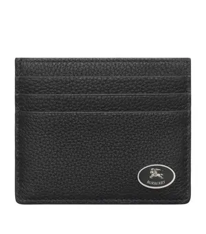 Burberry Leather Cotswolds Card Holder - Black