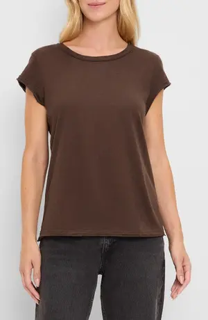 Michael Stars Slub Crewneck Tee - Molasses