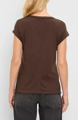Michael Stars Slub Crewneck Tee - Molasses