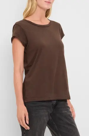 Michael Stars Slub Crewneck Tee - Molasses