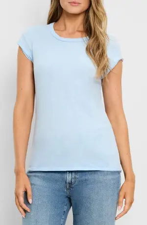 Michael Stars Slub Crewneck Tee - Sky