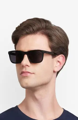 Fossil Rectangle Sunglasses - Black/grey