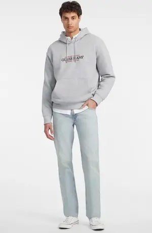 Guess Embroidered Logo Graphic Hoodie