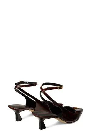 STUART WEITZMAN Vinnie 50 Slingback Pump - Dark Brown