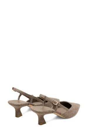 STUART WEITZMAN Vinnie 50 Slingback Pumps - Taupe