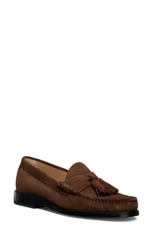 STUART WEITZMAN Lottie Tassel Loafer - Walnut