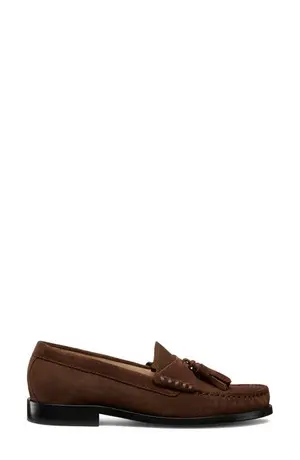 STUART WEITZMAN Lottie Tassel Loafer - Walnut