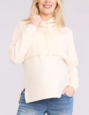 Motherhood Maternity Pull Over Sweatshirts Hoodies For Women