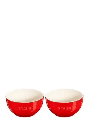 STAUB Ceramic 2-piece Large Universal Bowl Set - Cherry