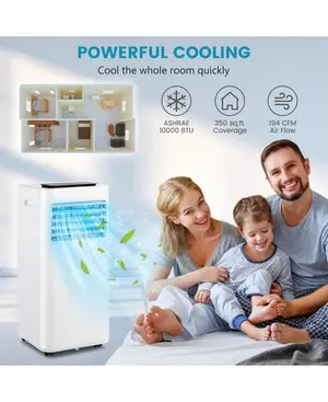 MECALE 10000 Btu Portable Air Conditioner With Remote Control